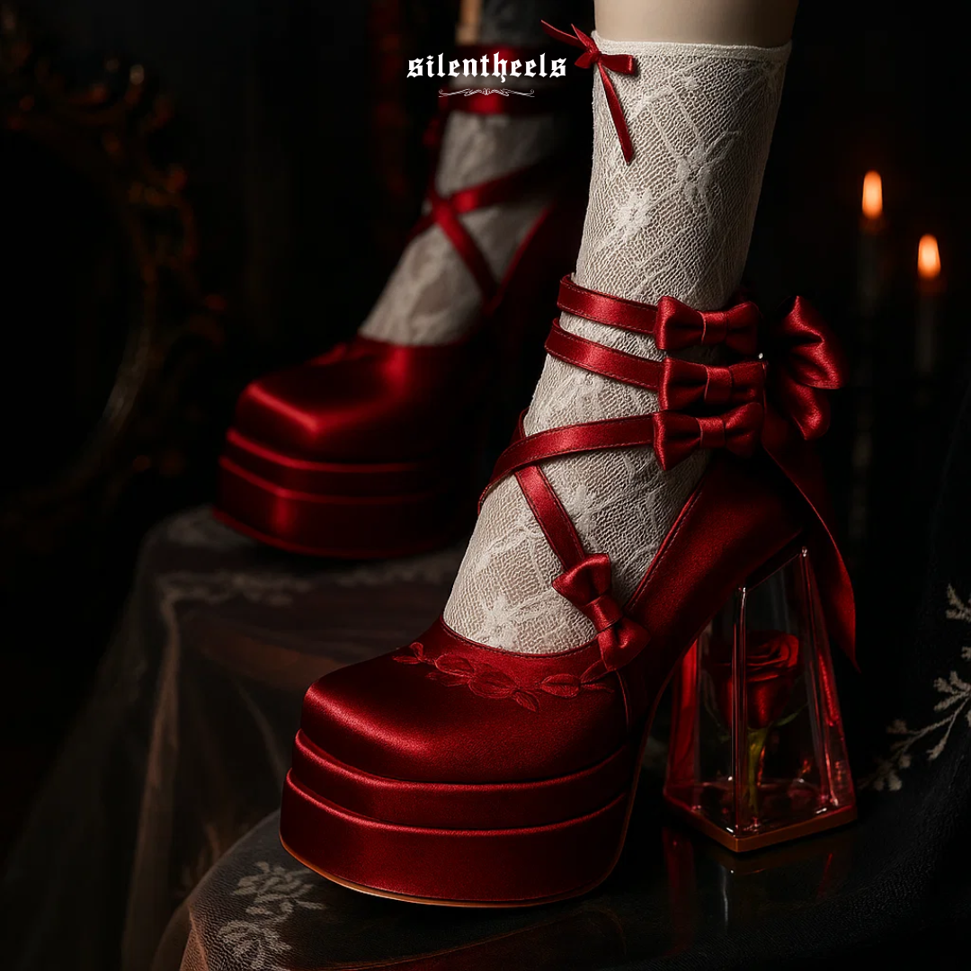 Glass Rose High Heels – Silent Heels
